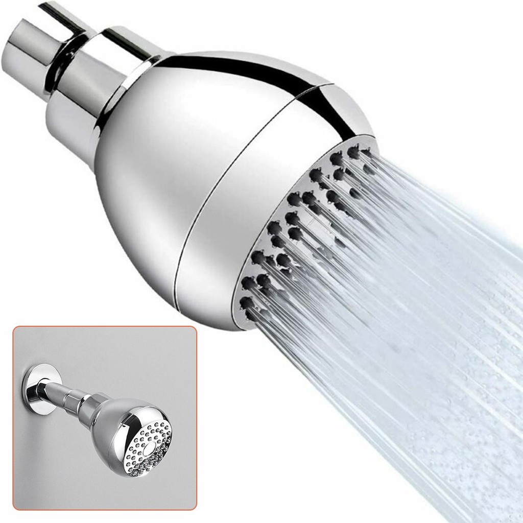 [stock] High Pressure Shower Head 3 Inch Anti-leak Fixed Chrome ...