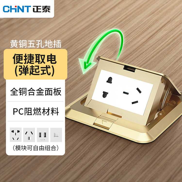 Chint Floor Socket All Brass Network Floor Socket Panel Floor Socket ...