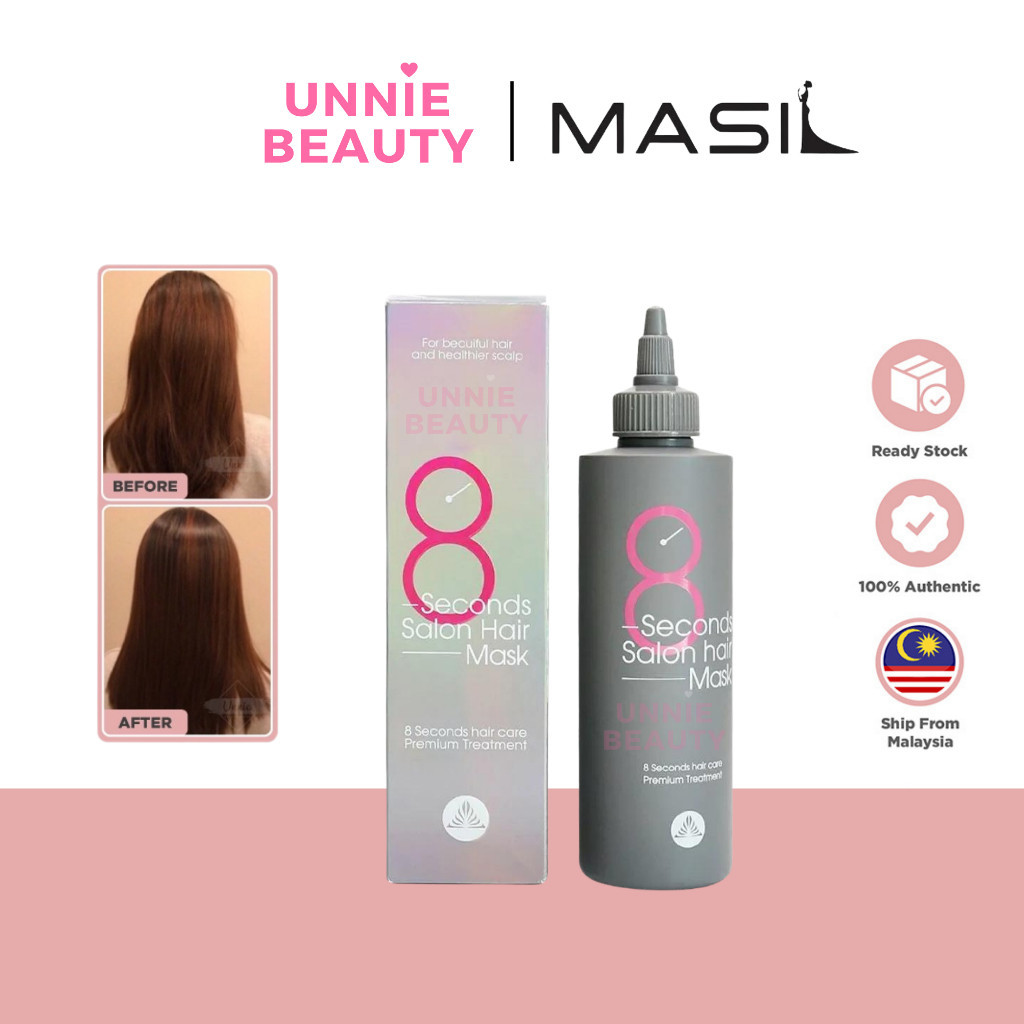MASIL 8 Seconds Salon Hair Mask 200ml Hair Care Soft Smooth 8秒发膜 柔顺 蓬松 | Shopee Singapore