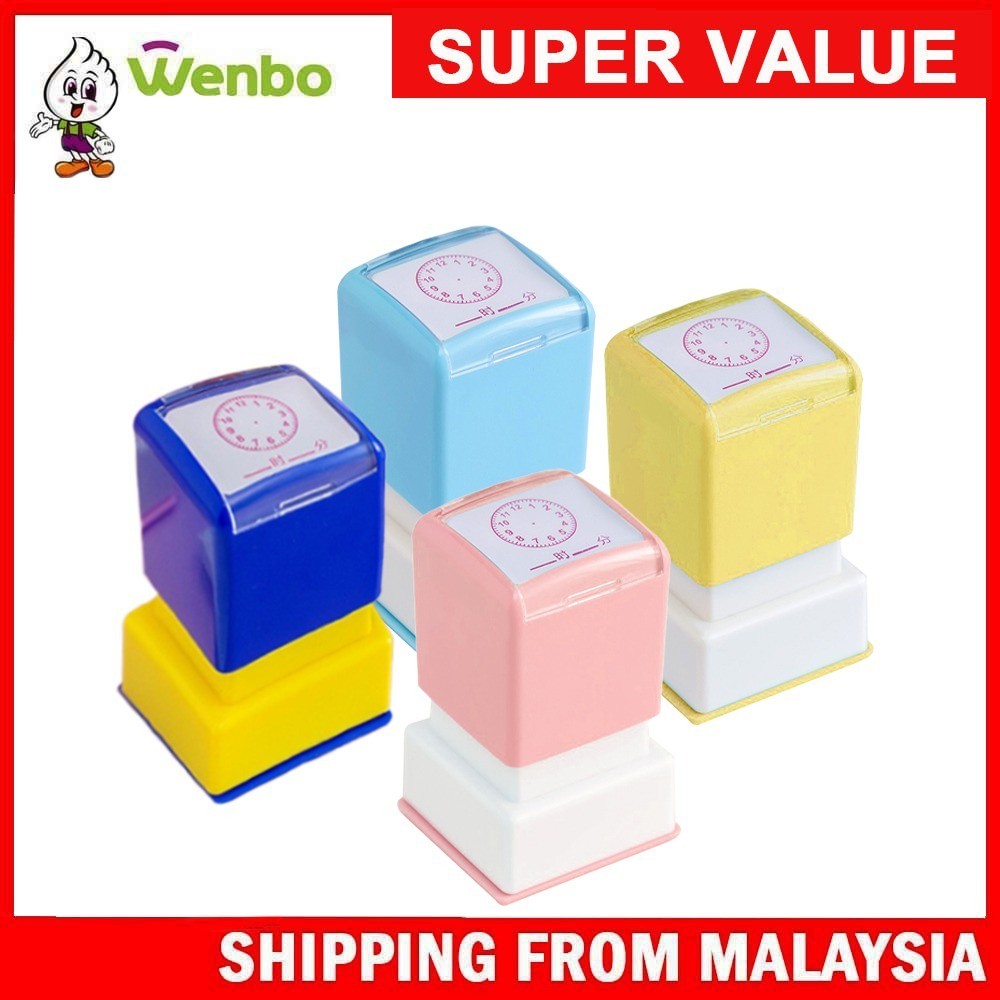 Wenbo Teacher Teaching Materials Clock Stamp Children Education Time ...