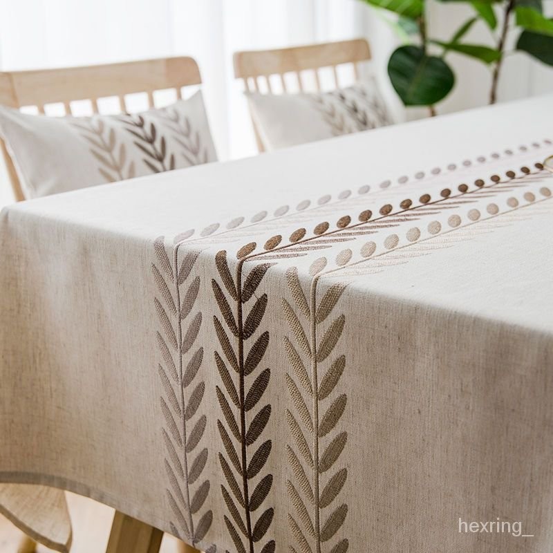 Nordic Tablecloth Fabric Cotton Linen Fresh Pastoral Style Coffee Table ...
