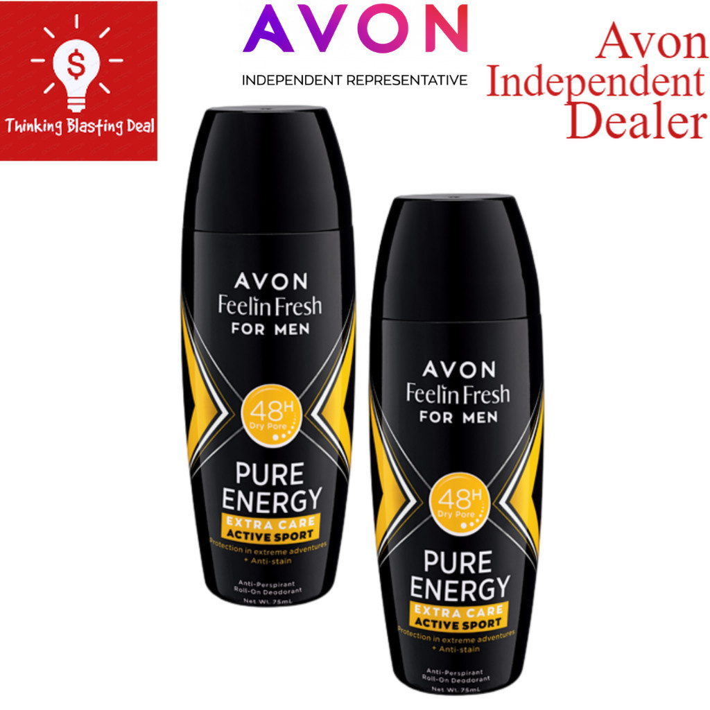 AVON FEELIN FRESH PURE ENERGY Roll On Deodorant 75ML | Shopee Singapore