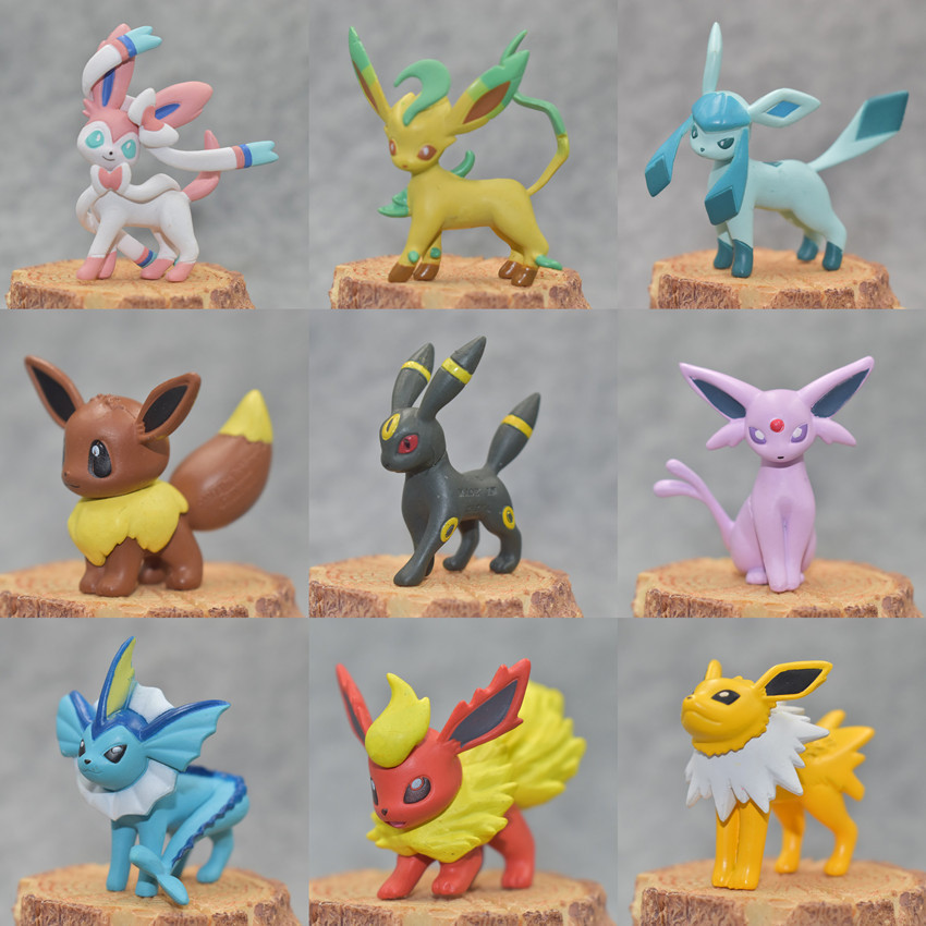 Pokemon Go Eevee Evolution Action Figure Toys Monster Collection ...