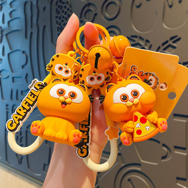Genuine Cartoon Garfield Keychain/Creative Doll Pendant Graduation Gift ...