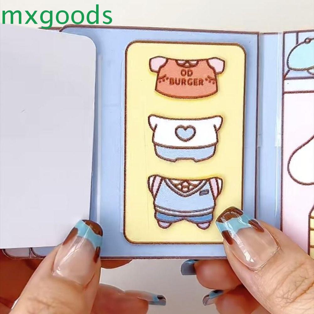 MXGOODS Sticker Games Melody Quiet Book, Kuromi My Melody Handmade Diy Toys, Funny Crayon Shin ...