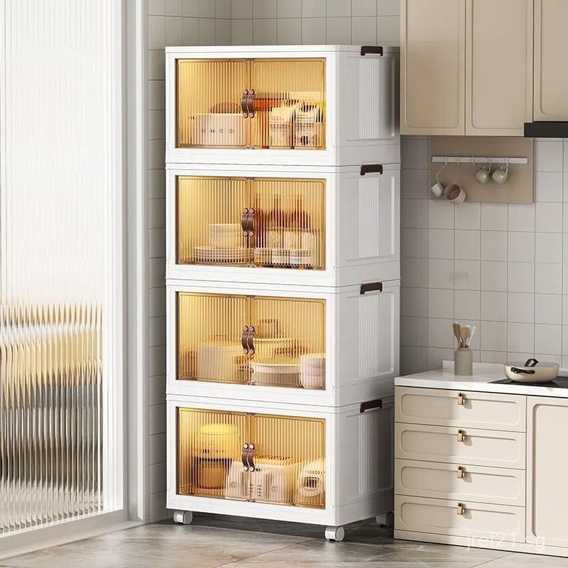 Kitchen Storage Cabinet Floor-standing Multi-layer Storage Cabinet ...