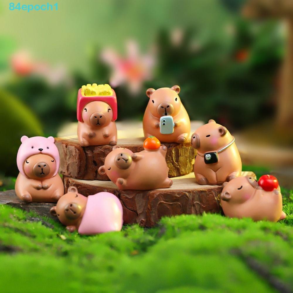 [READY STOCK] Simulation Mini Capybara, Kawaii 3D Capybara Action ...