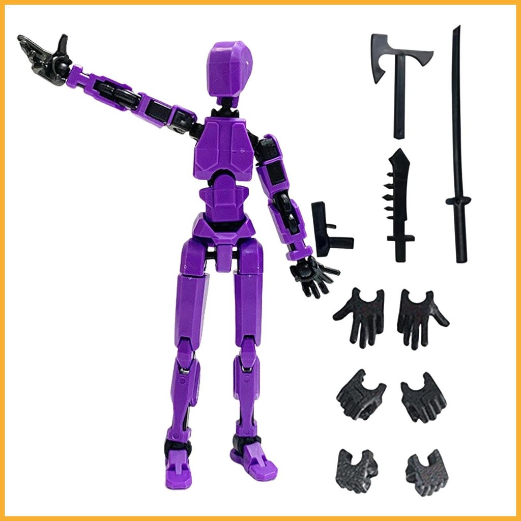 Multi-Jointed Movable Robot 3D Printed Robot Doll Action Figure Figure ...