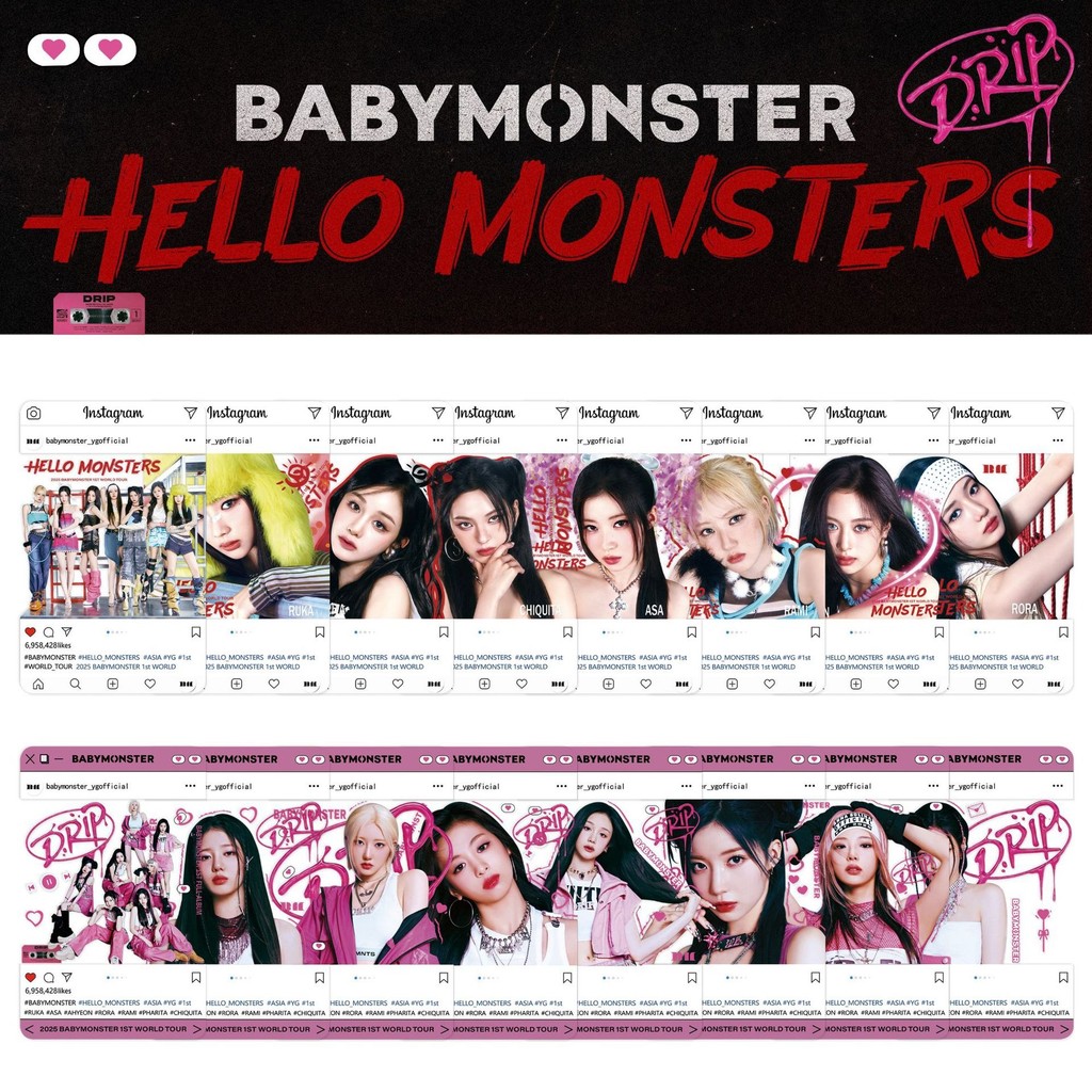 BABYMONSTER INS PVC Card New Album AHYEON Collection Photocard | Shopee ...