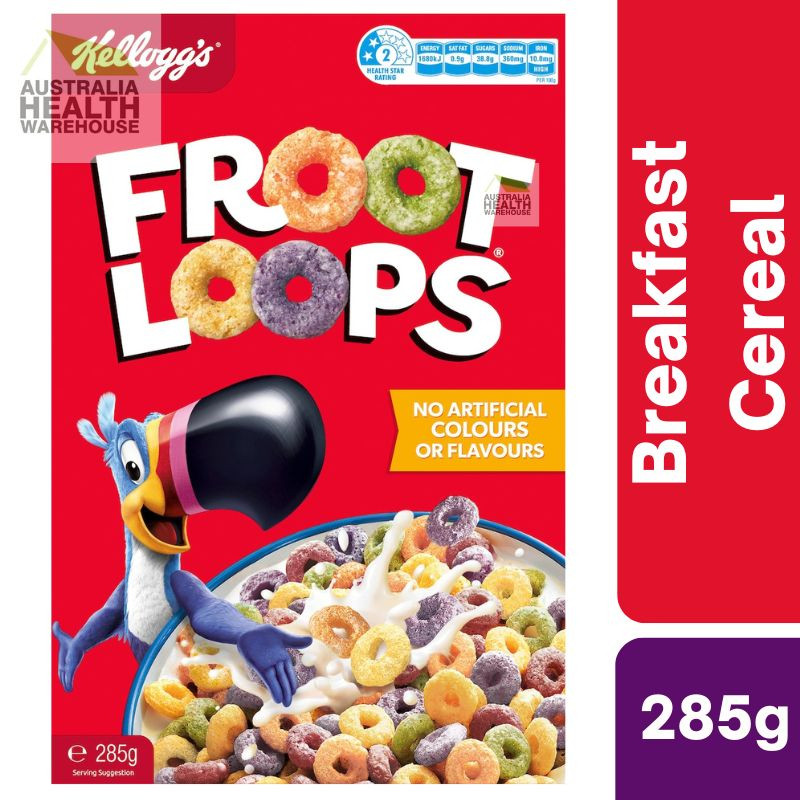 [Expiry: 16/12/2025] Kellogg's Froot Loops Breakfast Cereal 285g ...