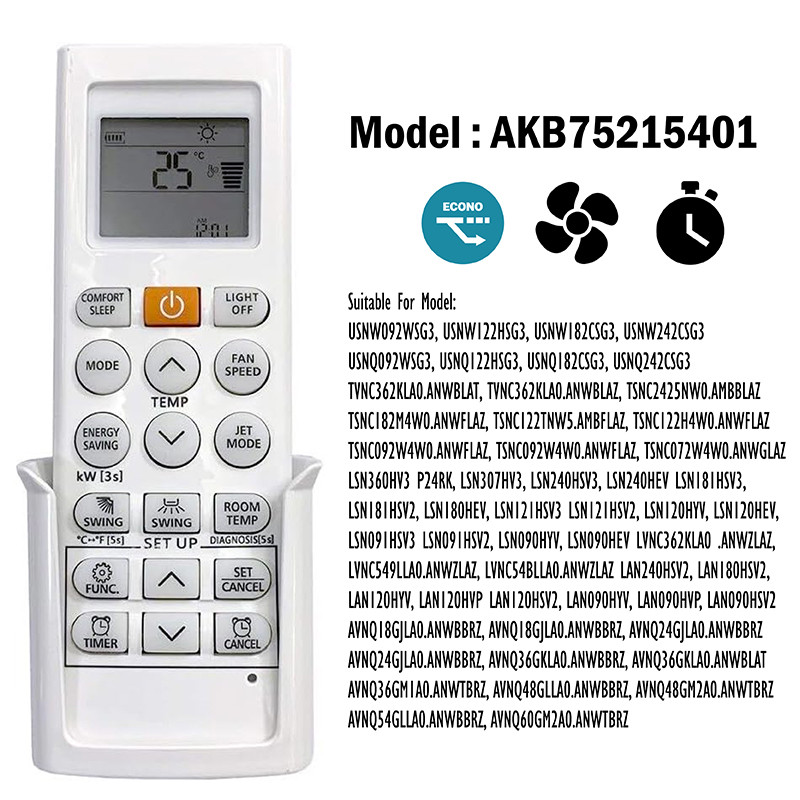 LG Aircon Remote Control with Jet Mode AC Air Conditioner Remote ...