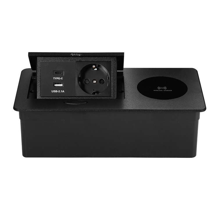 Factory Export Wireless Charging Socket Hidden Office Desktop Socket ...