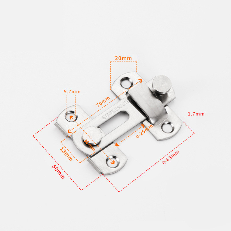 [Ready Stock] Stainless Steel Barn Door Lock, Flip Door Sliding Latch ...