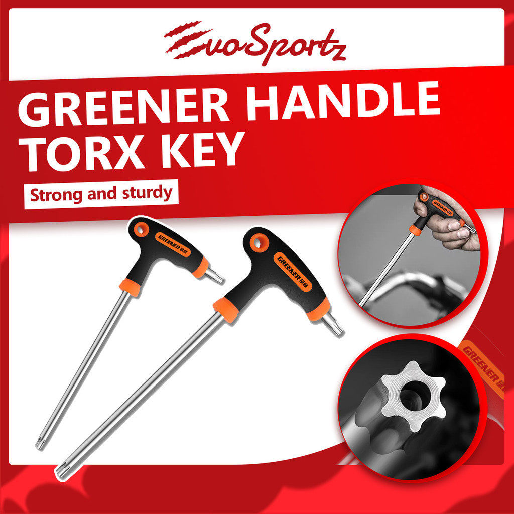 Greener Handle Torx Key | T-Handle Torx Star-Shaped Wrench | Shopee Singapore