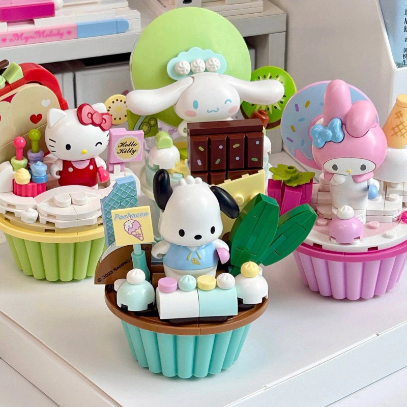 keeppley Sanrio Kuromi Melody Cinnamoroll Pochacco Purin Hello Kitty ...