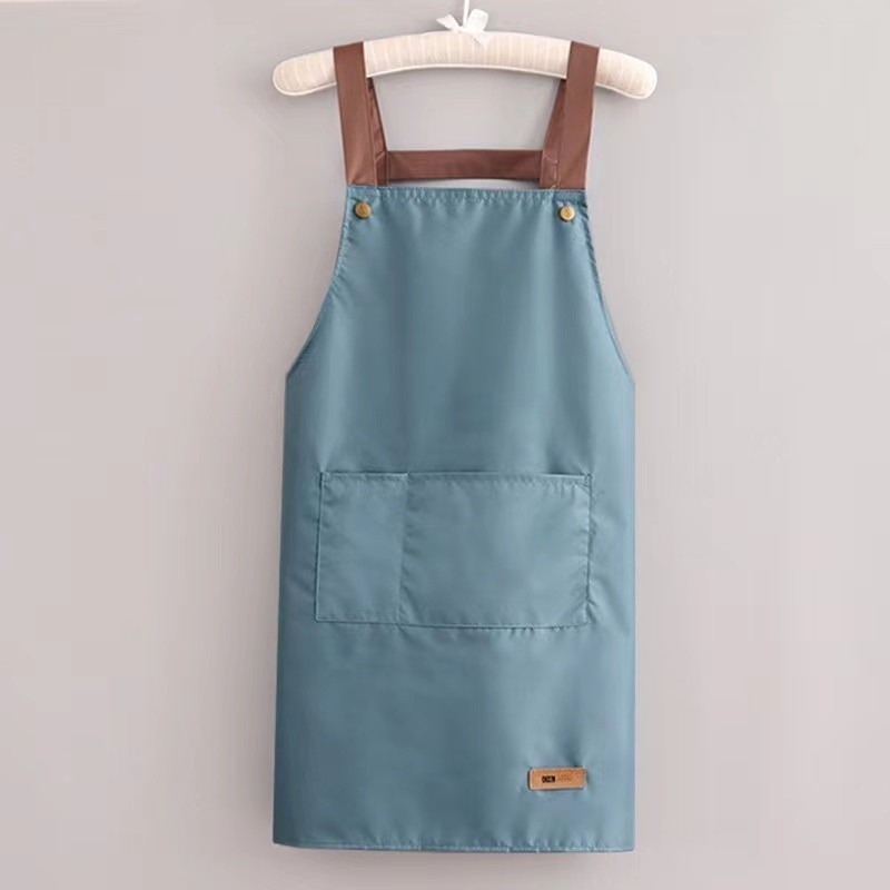 Ready Stock Oilproof and Waterproof Apron Kitchen Waterproof Chef Apron ...
