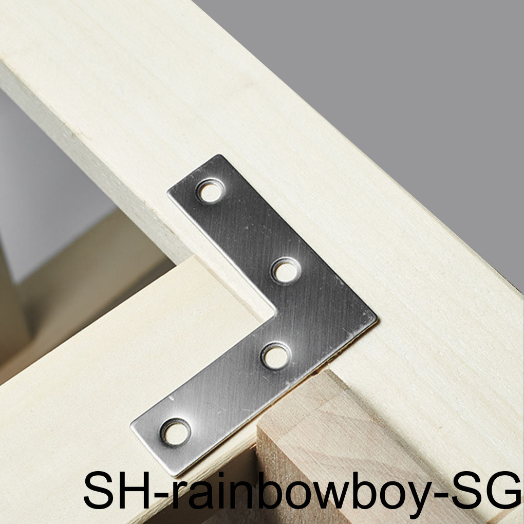 1/2/3 10pcs L Shaped Flat Plate Table Brace Furniture Bracket Chair ...