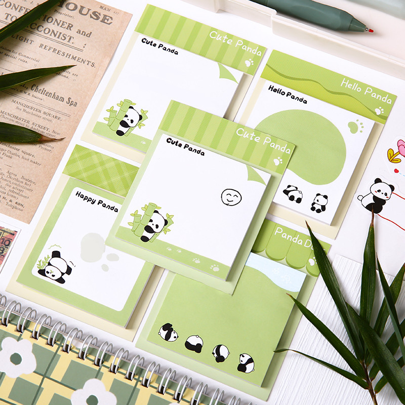 30 Sheets Lovely Cartoon Panda Series Sticky Notes Mini Memo Pad ...