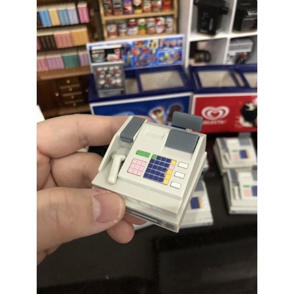 Miniature cash register for your dolls,dollhouse,diorama,sylvanian ...