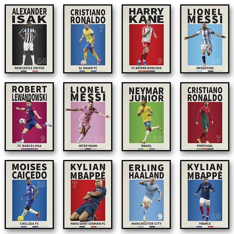 World Famous Football Player Soccer Sports Star Posters and Prints ...