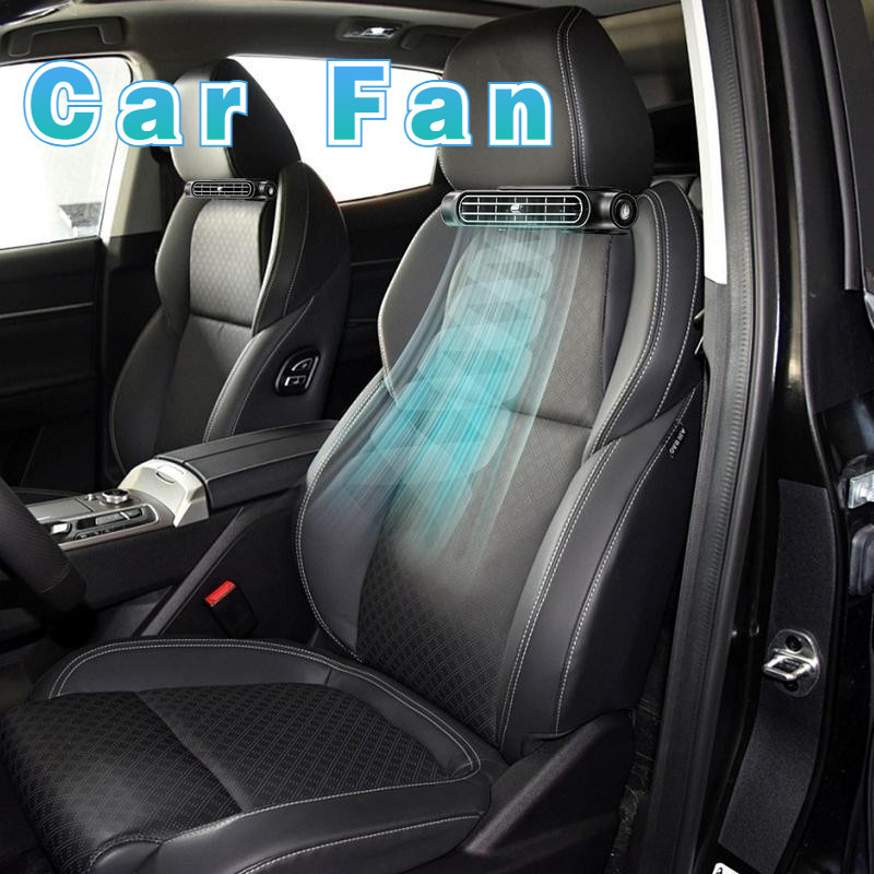 Car Seat Fan, Cooling Fan Front Rear Seat, Headrest Cooling Air Fan ...