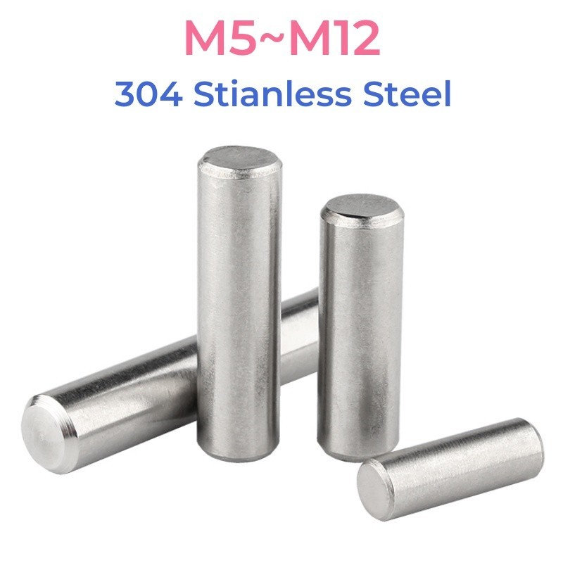 304 Stainless Steel Cylindrical Pin Locating Dowel M1 M1.5 M2 M2.5 M3 ...