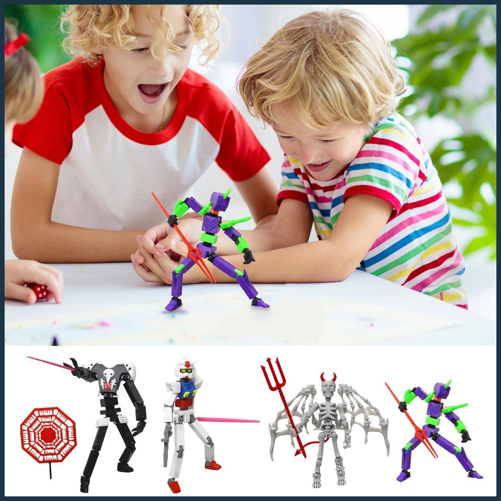 3D Printed Multi-jointed Action Figures DIY Stress Relieving Toy Multi ...