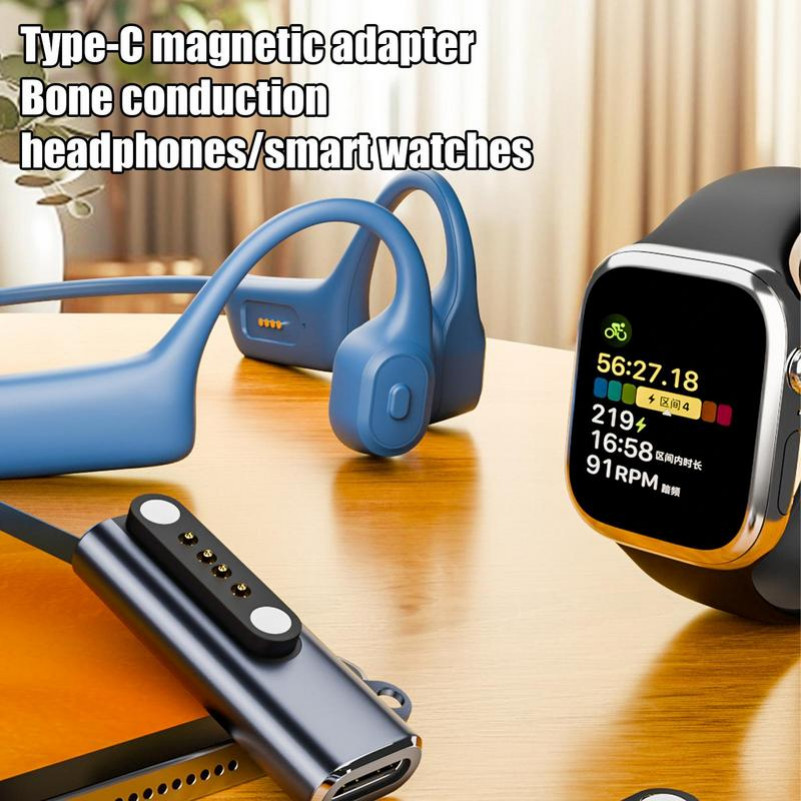 Smartwatch magnetic charging adapter TYPE-C turn 2-pin 4-pin pitch 7 ...