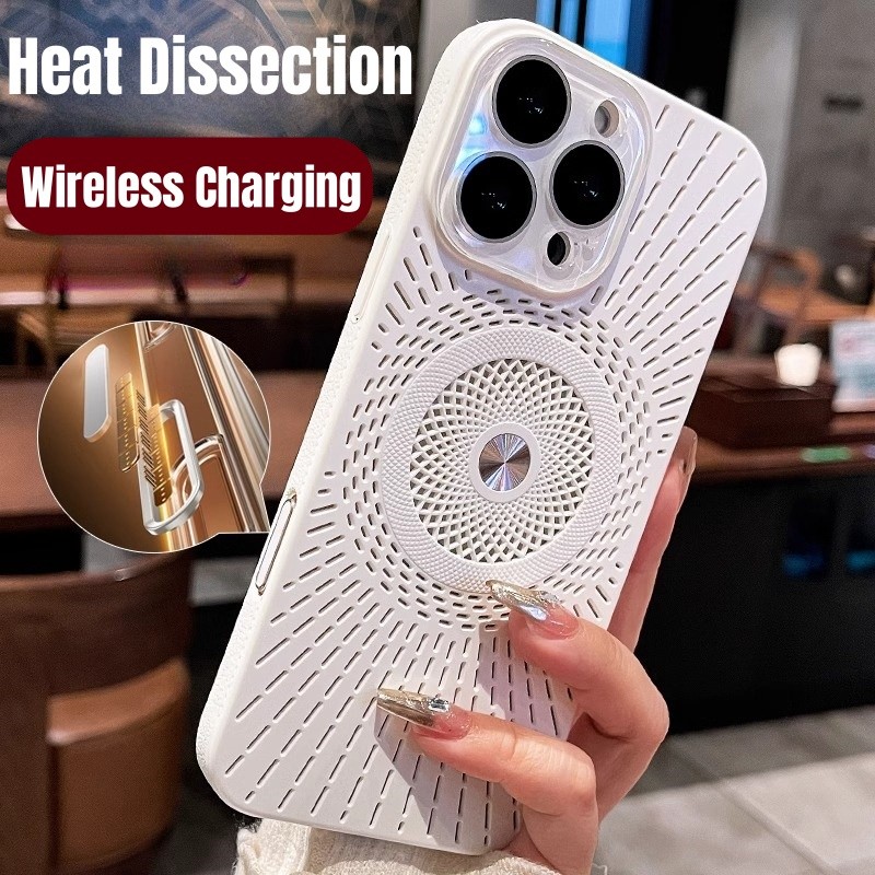 Luxury Ultra thin Frosted Magnetic Heat Dissection Case for iPhone 16 ...