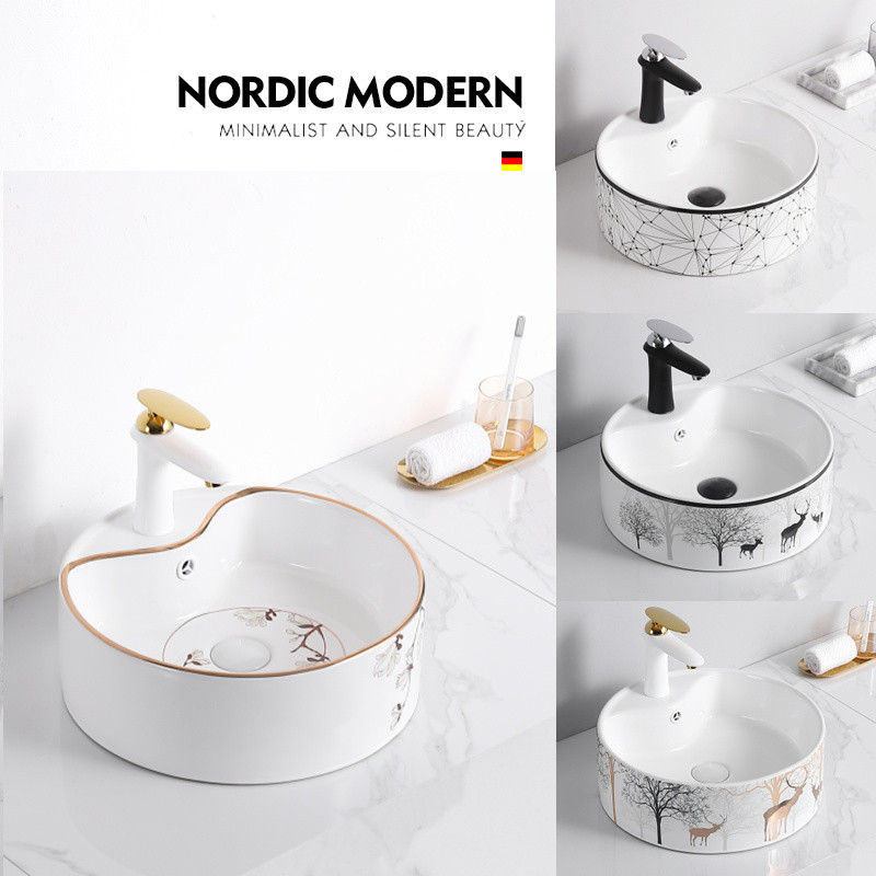 Countertop Basin Wash Basin Ceramic Wash Basin Household Balcony ...