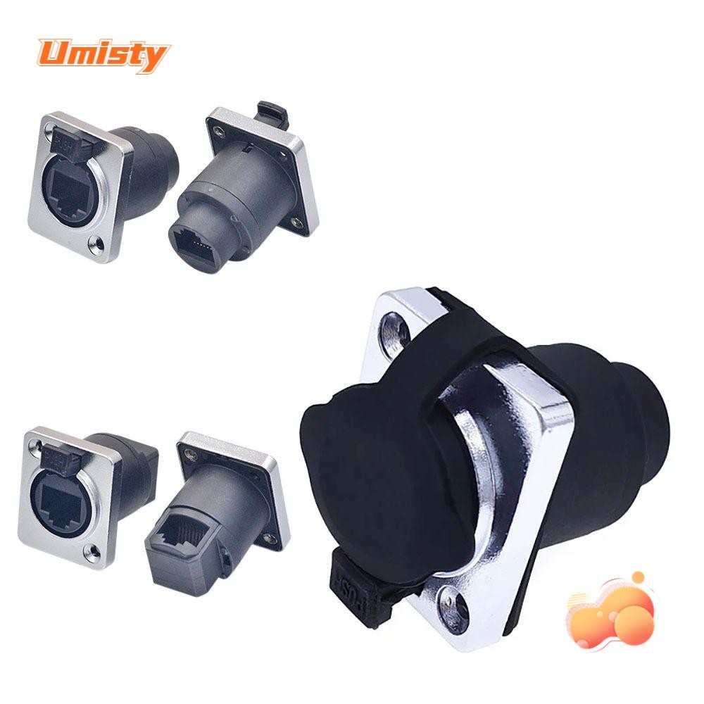 UMISTY RJ45 Connector, D Type Panel Mount Socket Waterproof RJ45 ...