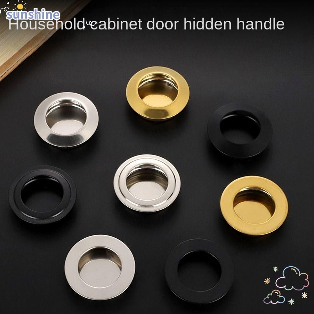 SSUNSHINE Recessed Door Handle, Hardware Invisible Embedded Door Knob ...