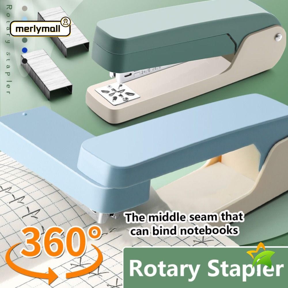 MERLYMALL Stapler, Use 24/6 Staples Heavy Duty Long Stapler, Multi ...
