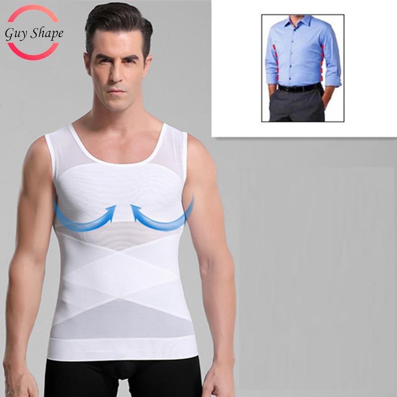 Body Shaper for Men Sleeveless Chest and Abdomen Tightening Posture ...