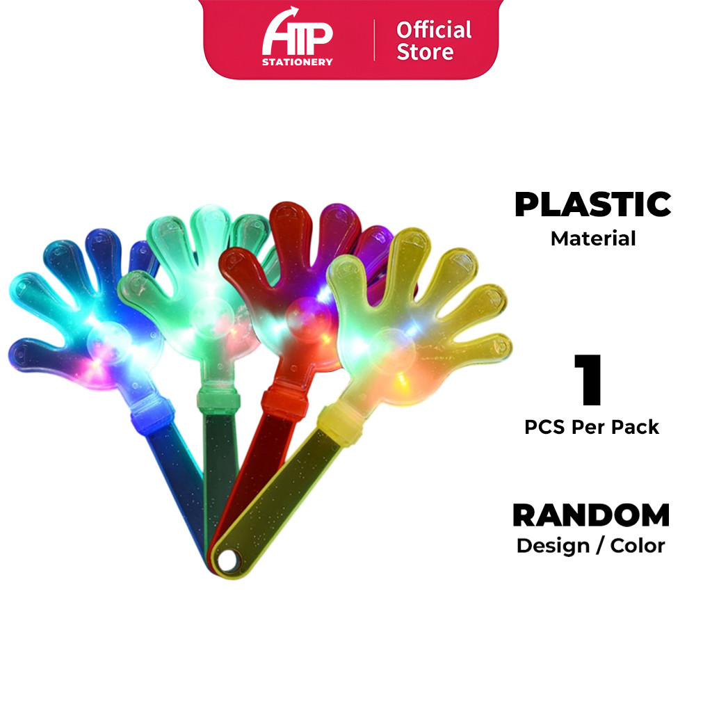 Kids Adults Fluorescent Palm Clapping Fun Flashing Led Light Party Hand ...