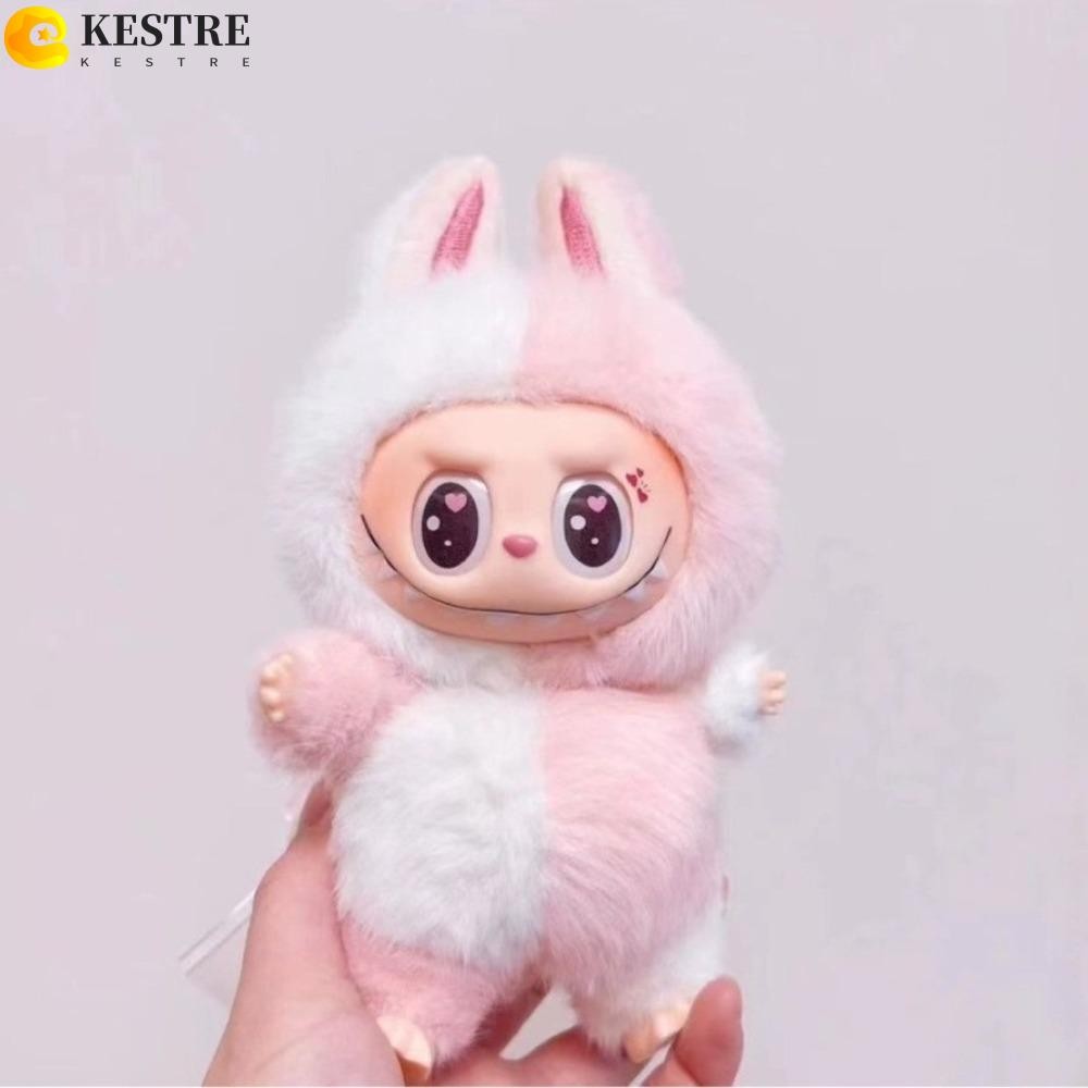 KESTRE Pink Labubu Doll Figurine, Cartoon Pop Mart Collectible Model ...