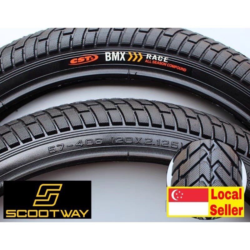 CST Tires BMX/MTB 20 Inch (406) Tires | Shopee Singapore