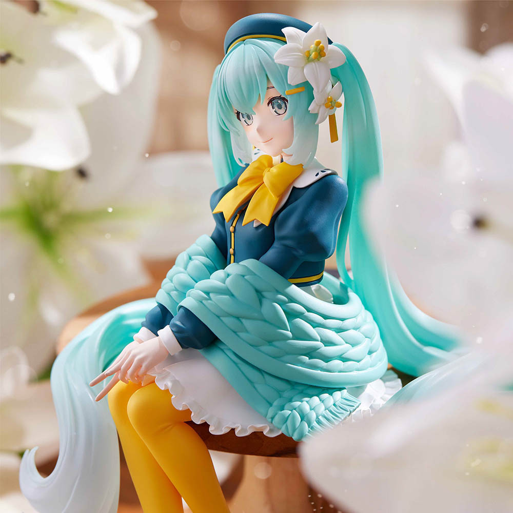 Hatsune Miku Anime Figure Sitting Position Flower Fairy Miku Action ...