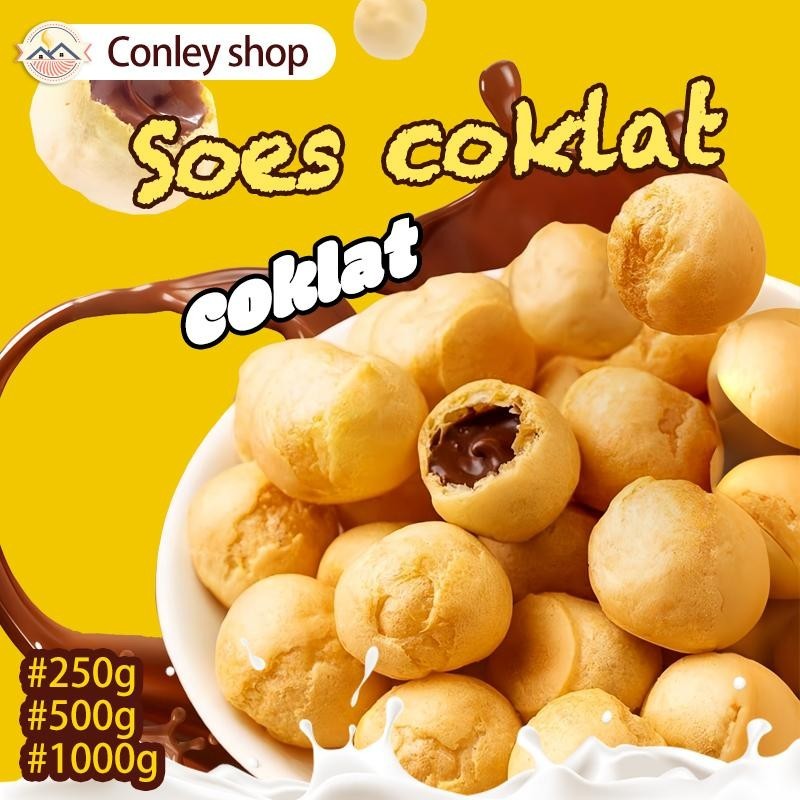 Malona Chocolate Soes 500g/1kg – Dry Choux Pastry Filled with Melted ...