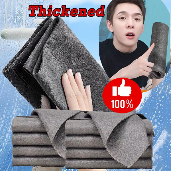 FEELING🔥Thickended Magic Cleaning Cloth,Special Mirror Rag,No Watermark ...
