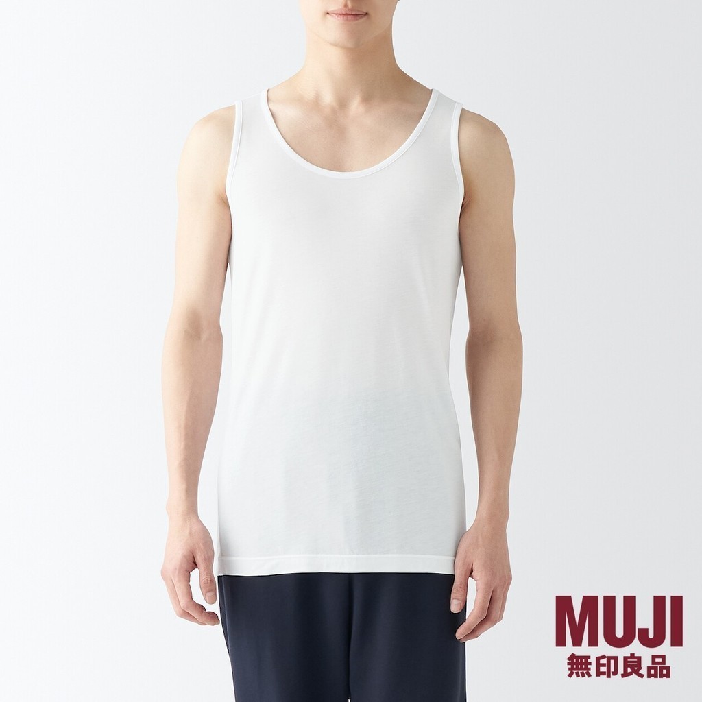 MUJI Men Cool Touch Smooth Tank Top | Shopee Singapore