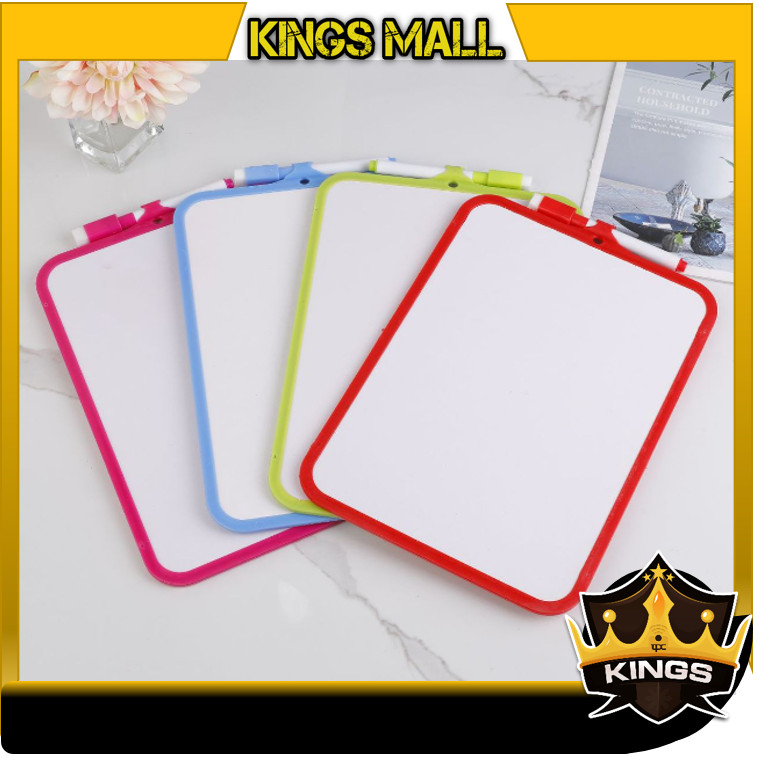 KINGs - S6246 Mini Children's Whiteboard with Character Motif Mini ...