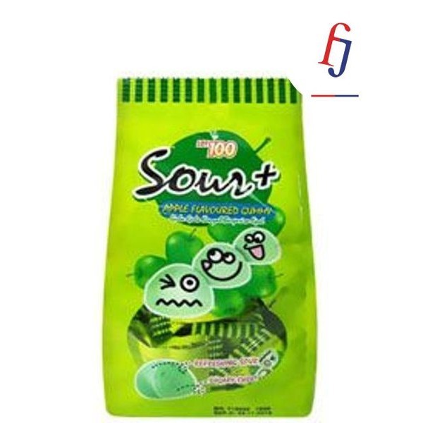 Lot 100 Sour Plus Apple Flavour Gummy 100g | Shopee Singapore
