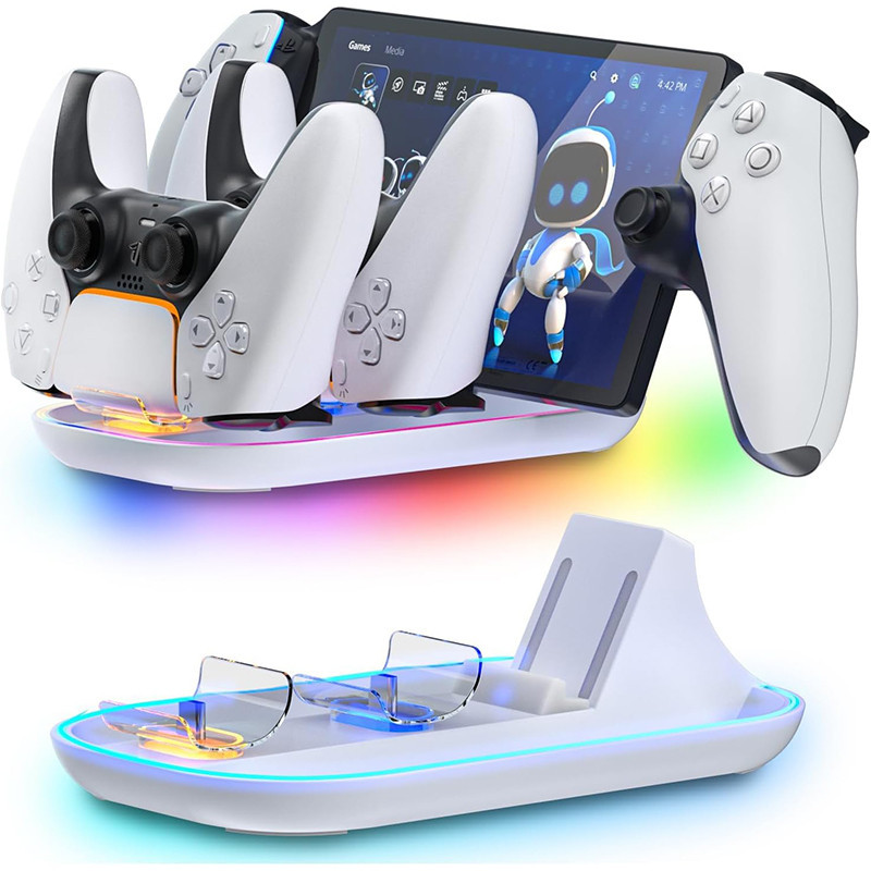 PS Portal Charger, 3-in-1 Charger Dock for PS Portal and PS5 ...