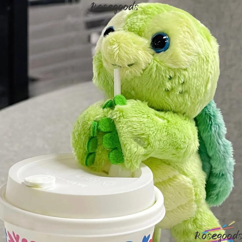 ROSE Plush Dolls, Tortoise Olu Mel Soft Stuffed Animals, Kawaii Bear ...