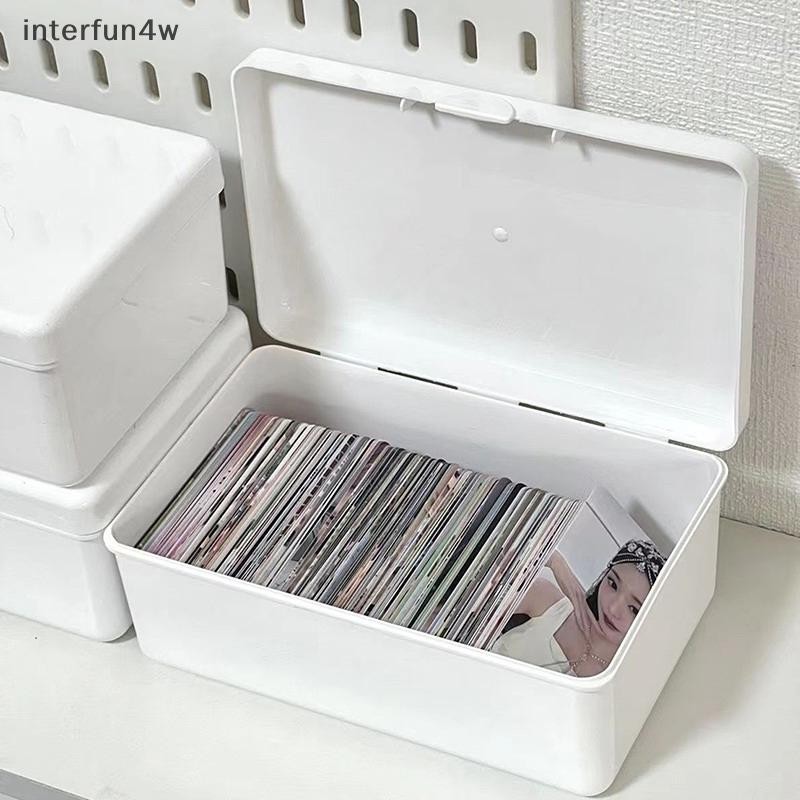 interfun4w Korean Transparent Storage Box Blind Box Card Photocard ...