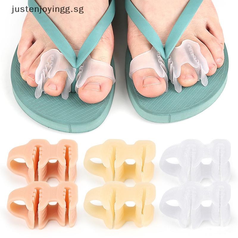 # BEAUTY # Toe Finger Separator 2 Hole Hallux Valgus Orthopedic Spacers ...