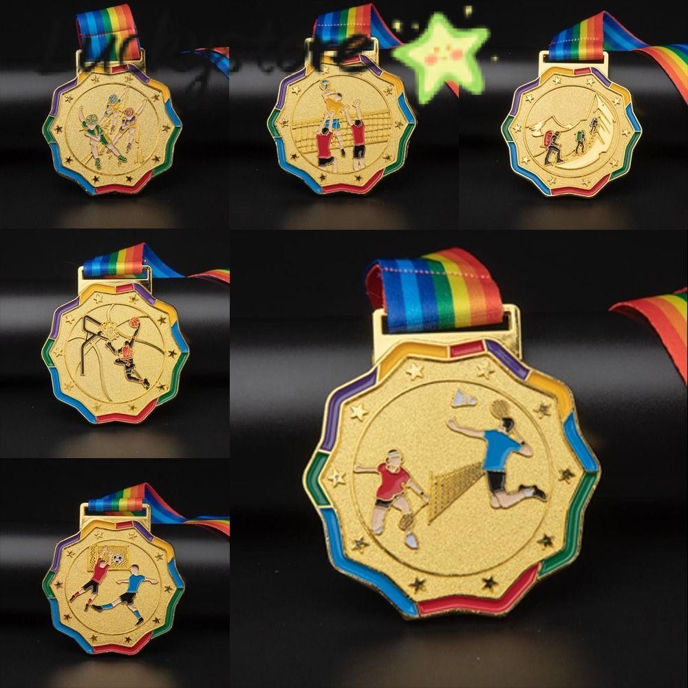 LUCKY Award Medals, Encourage Badge Metal Gold Award, School Rewarding ...