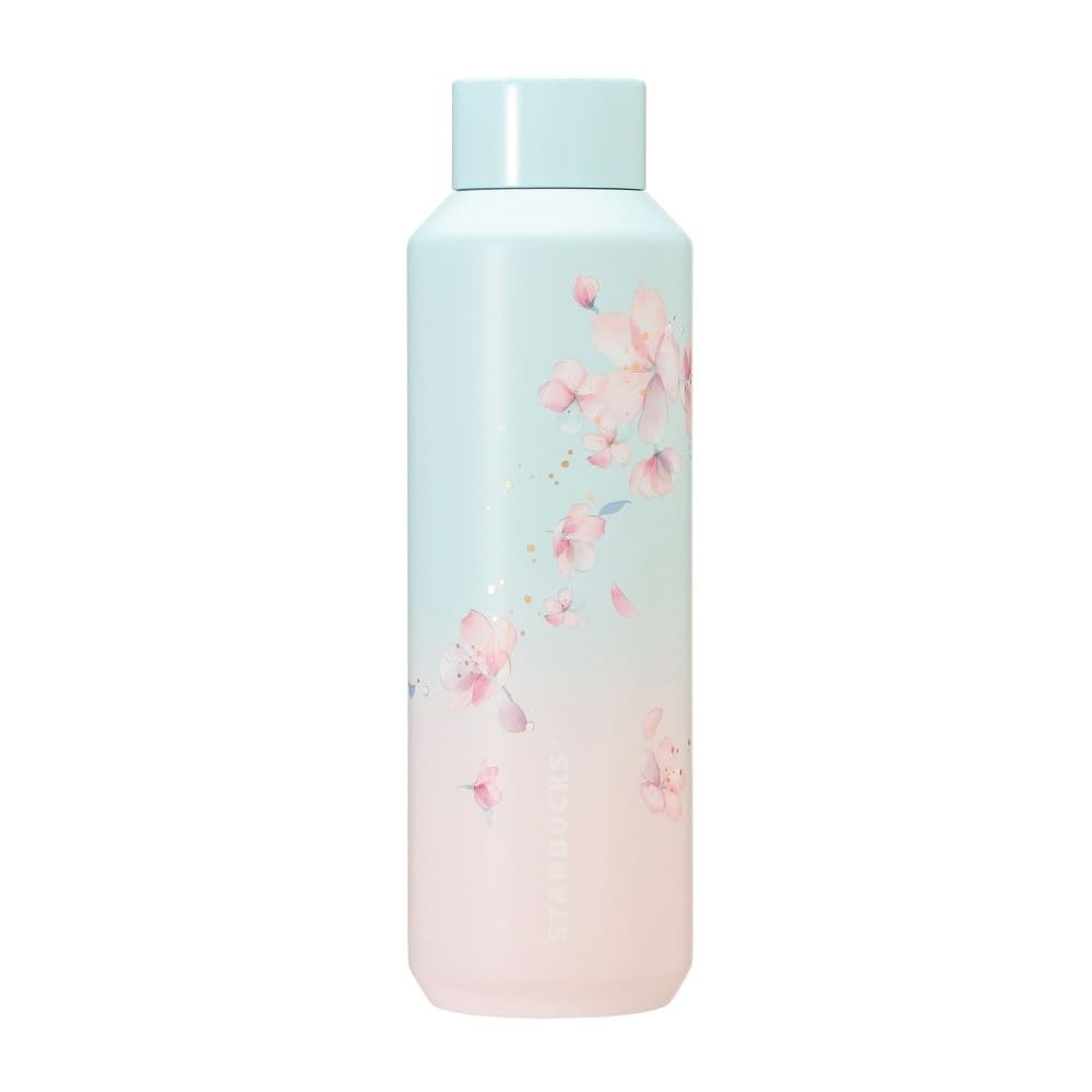 Starbucks 】SAKURA2025 Stainless Steel Bottle Pale Blue Gradient 591ml Sakura Sakura 2025 Tumbler ...