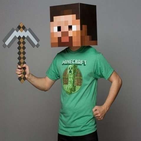 Mc Minecraft Merchandise Toys Diamond Sword Pick Axe Cover Mask Set ...